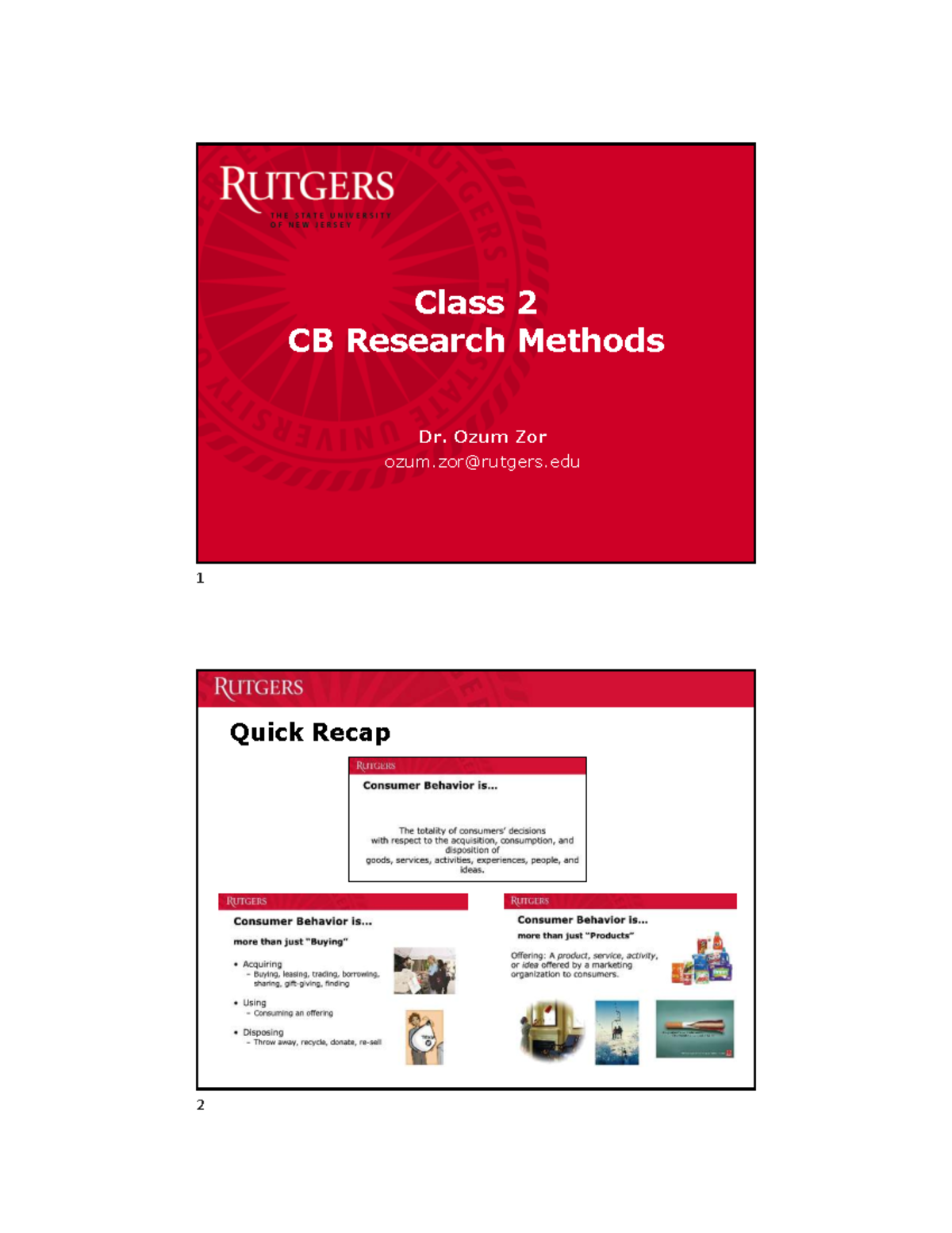 Research Methods in Consumer Behavior: Qual & Quant Insights (CB 101 ...