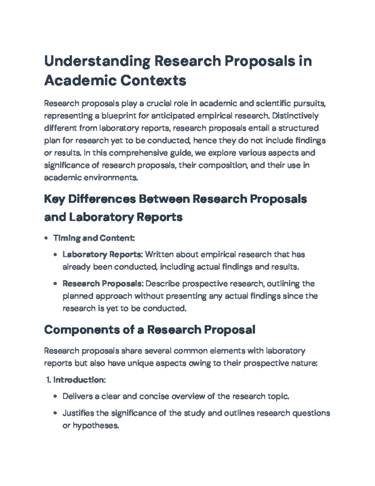 Understanding Research Proposals: A Comprehensive Guide - Understanding Research Proposals in ...