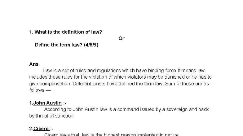 Legal Method - Essential Materials for Understanding Law Concepts - Studocu