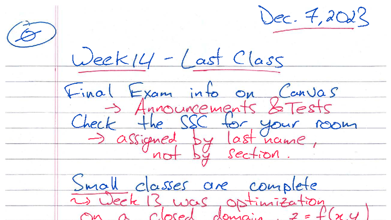 Week 14 MATH 100 Final Exam Review & Linear Regression Notes - Studocu