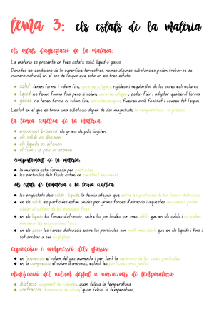 Teoría Cinético-Molecular: Propiedades y Cambios de Estado de la ...