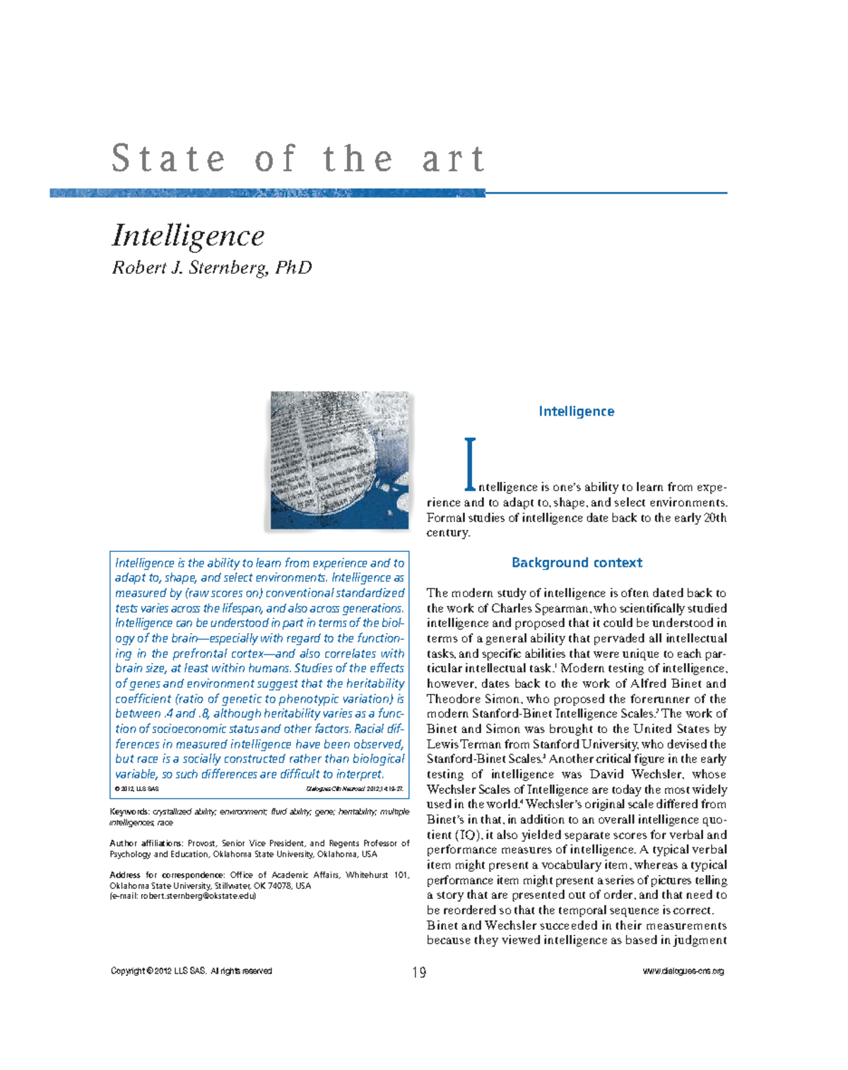 Unit 6 - Intelligence: Theories, Genetics, and Racial Differences - Studocu