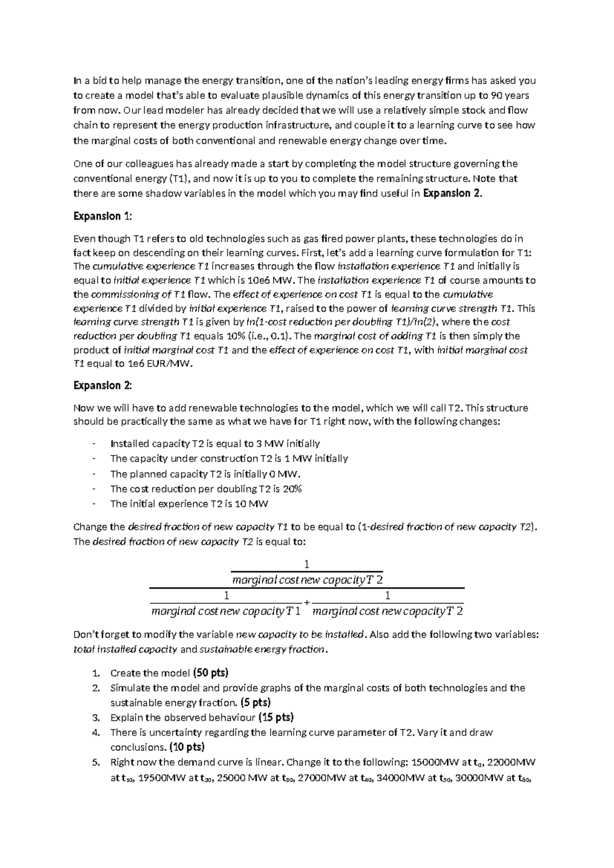 Resit Exam System Dynamics (SD101) - Energy Transition Model Analysis ...