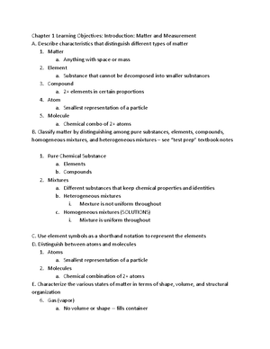 CHEM 1110 Unit 1: Differentiating Chemical Substances and Phase Changes ...