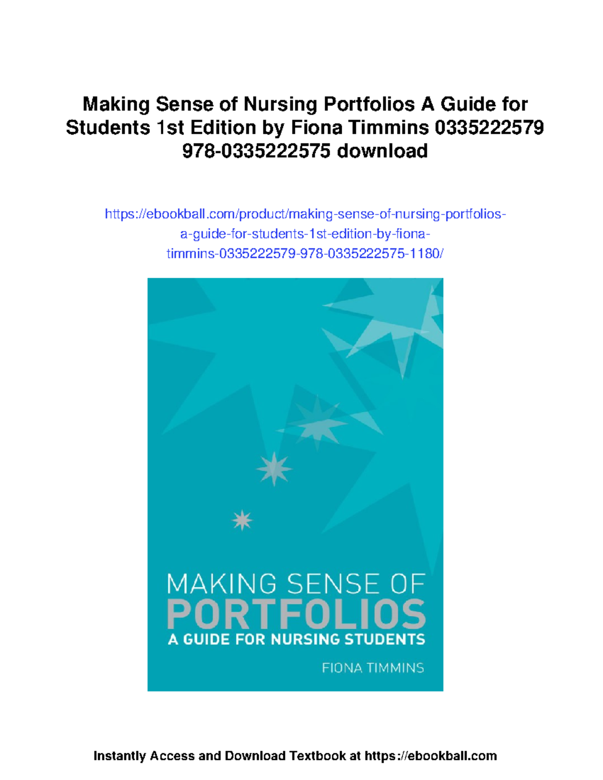 Making sense of nursing portfolios: A guide for nursing students - Studocu