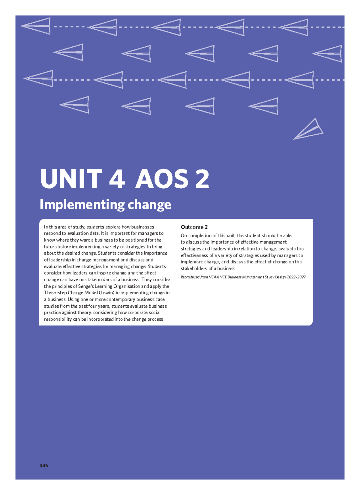 Implementing Change Strategies in VCE Business Management (Unit 4 AOS 2 ...