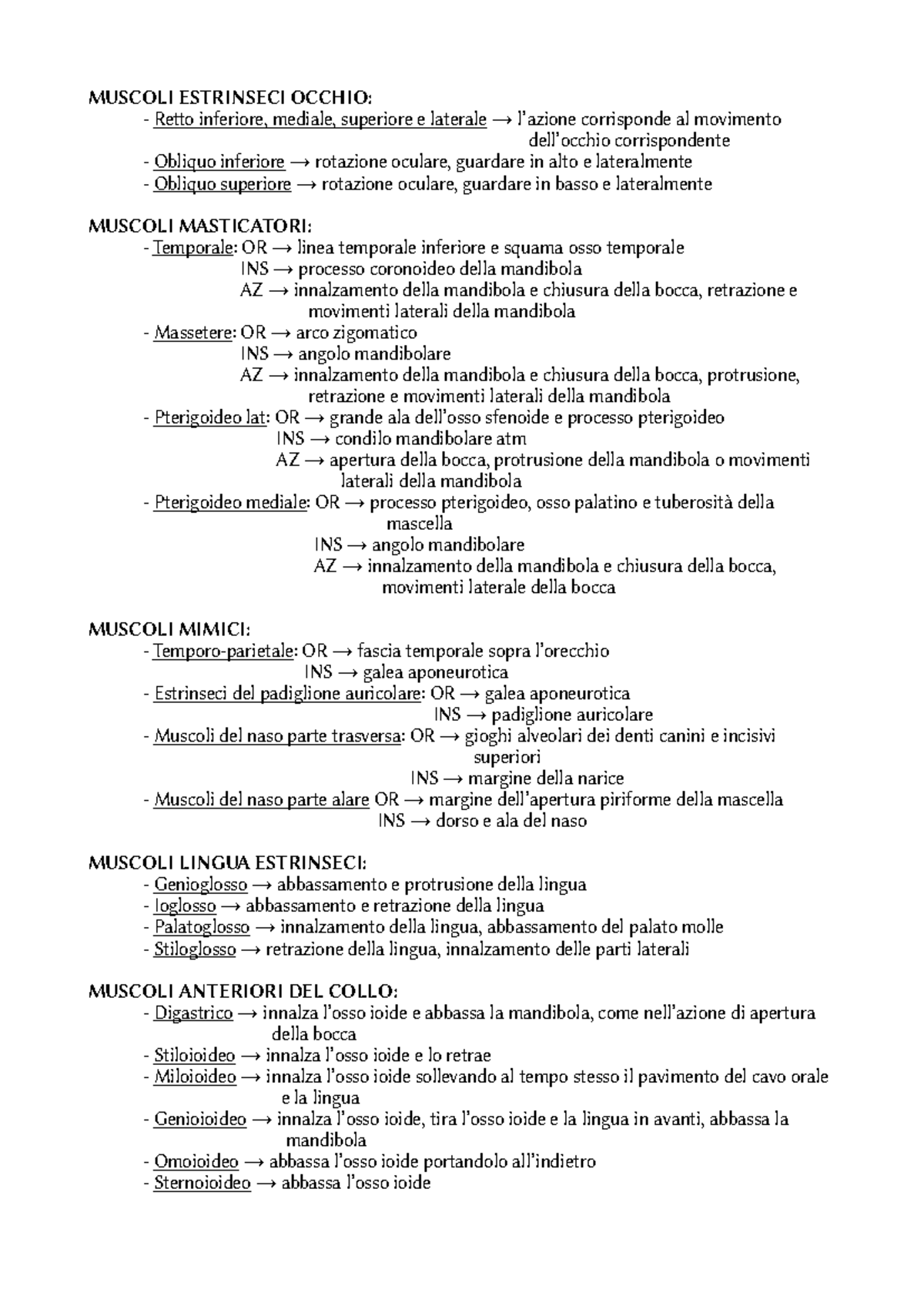 MUSCOLI ESTRINSECI E INTRINSECI: Anatomia e Funzioni - Corso MUS 101 ...