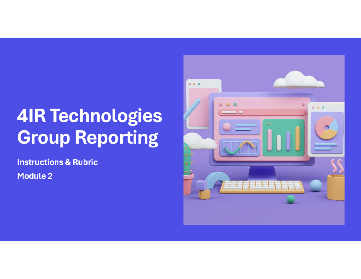 4IR Technologies Reporting Instructions Rubric SY 2024-2025 S1 - 4IR ...