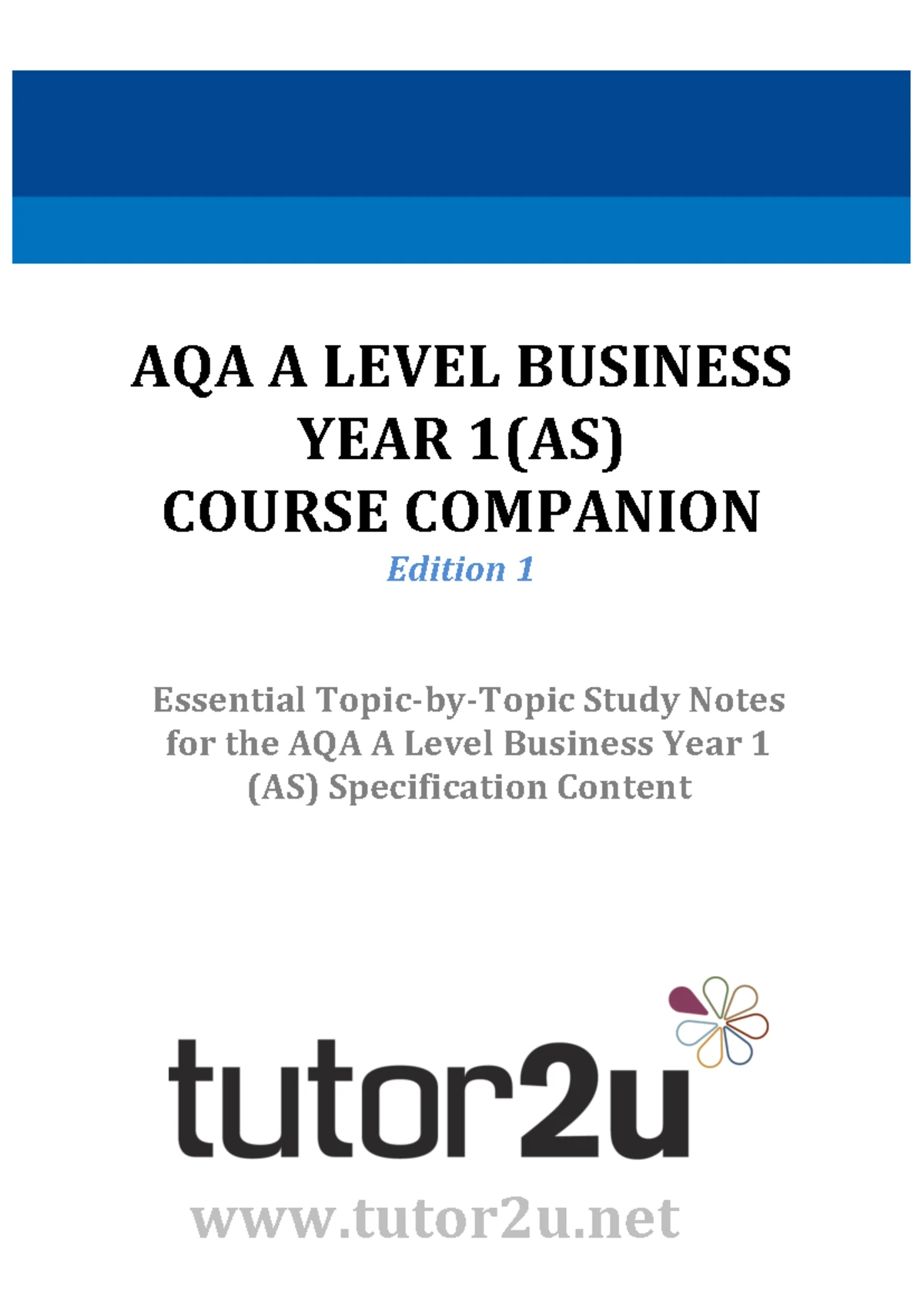 AQA A Level Business Theories & Models Overview and Key Concepts - Studocu
