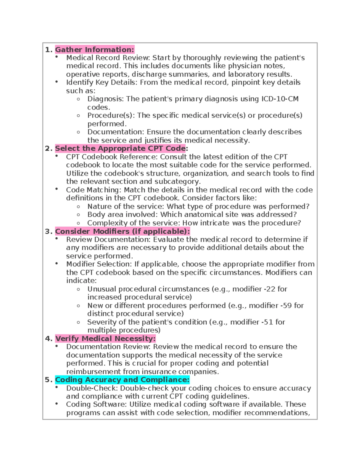 CPT Coding for Integumentary System Surgical Procedures and Wound Care - Studocu