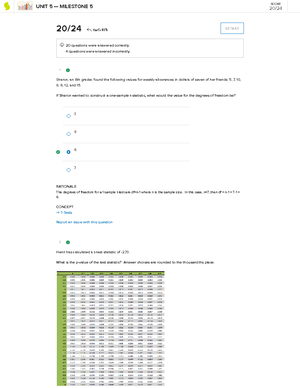[Solved] A table represents the possibility of an association - Applied Statistics (MAT240 ...