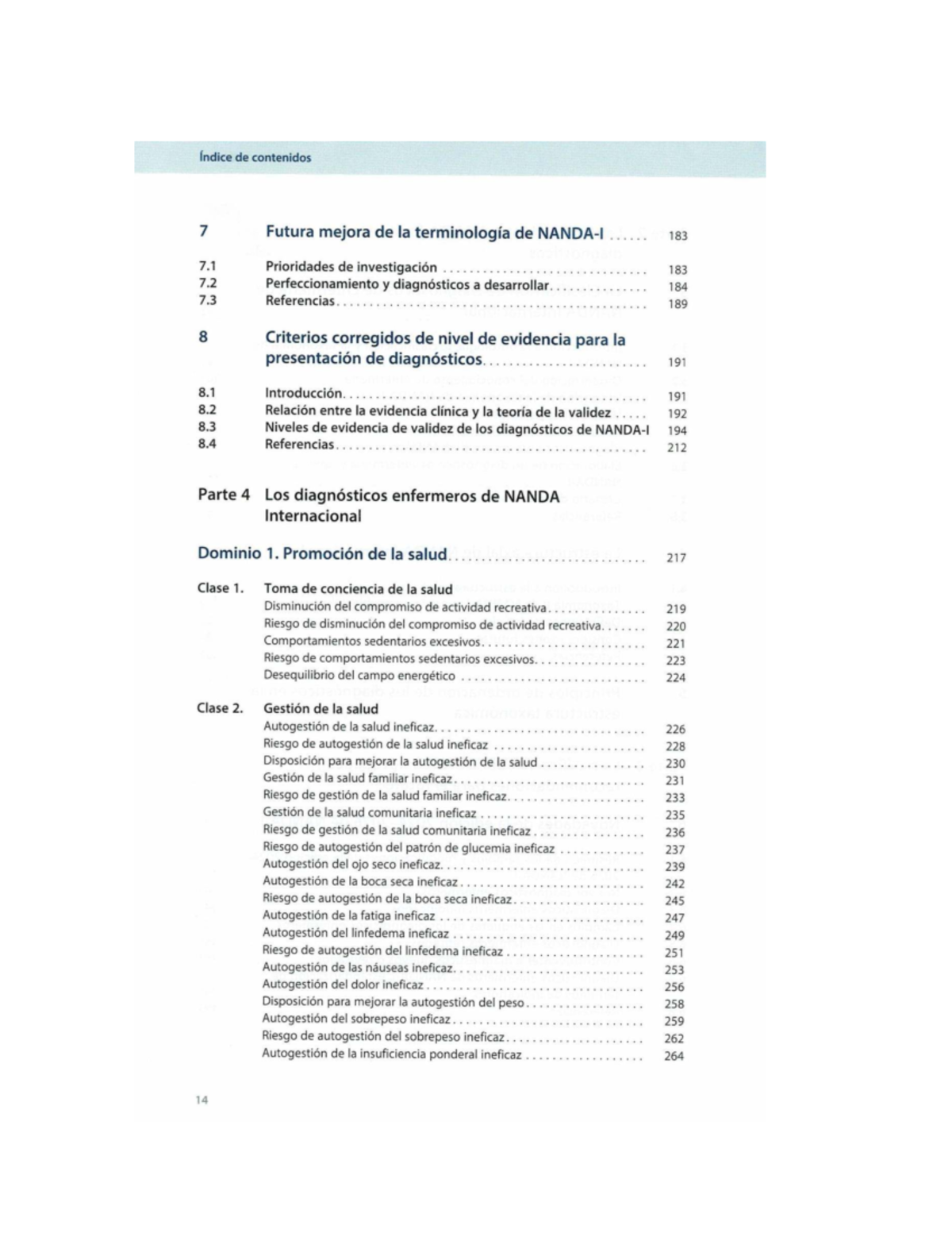 NANDA 2024-2026: Diagnósticos Enfermeros por Dominios y Clases - Studocu