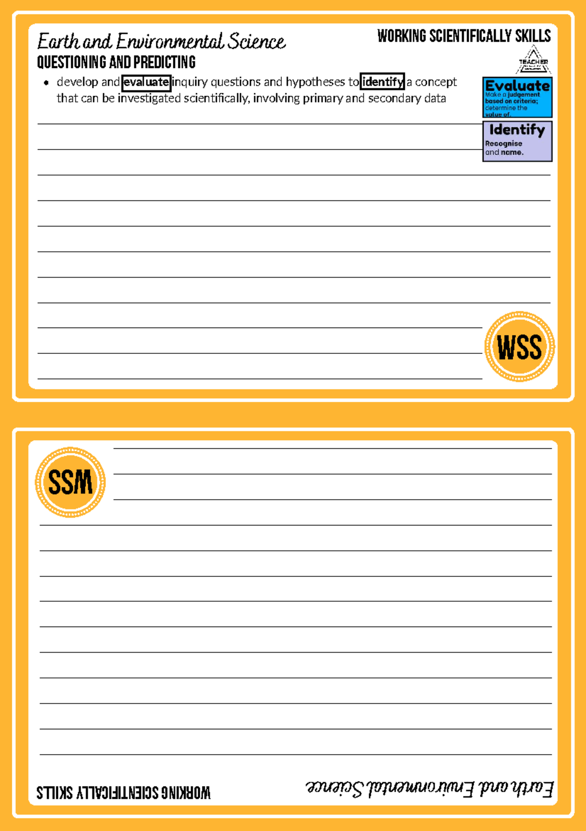 HSC Earth and Environmental Science Study Templates: Working ...