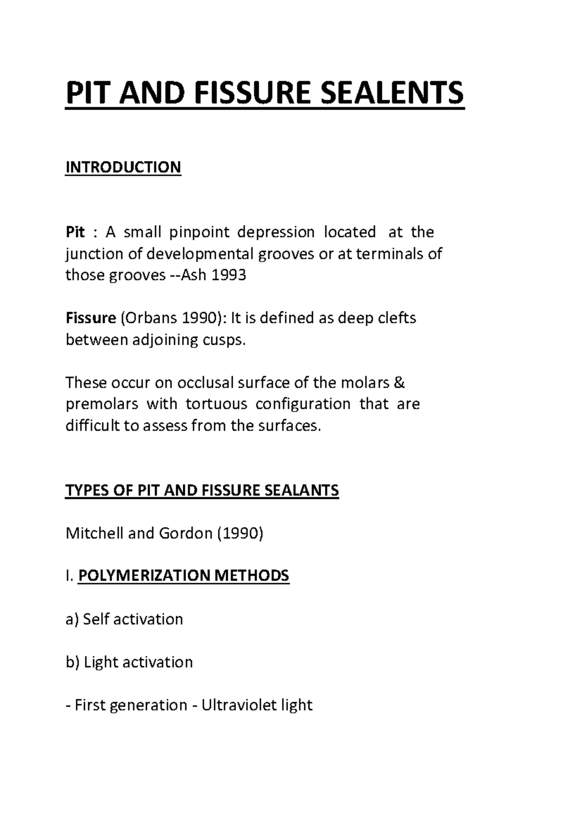 Pit and Fissure Sealants: Types, Application, and Maintenance Guide ...