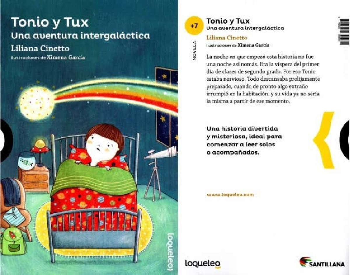 Tonio y Tux: Una Aventura Intergaláctica (Novela) - Studocu
