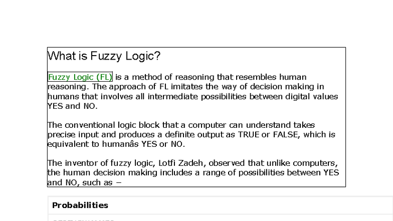 Fuzzy Logic Overview: Understanding Human-Like Reasoning - Studocu