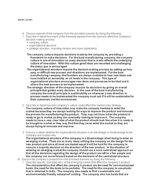 D081 V5-QBM3 Task 2 - task 2 - Task 2 Course/Assessment Code: D081 ...