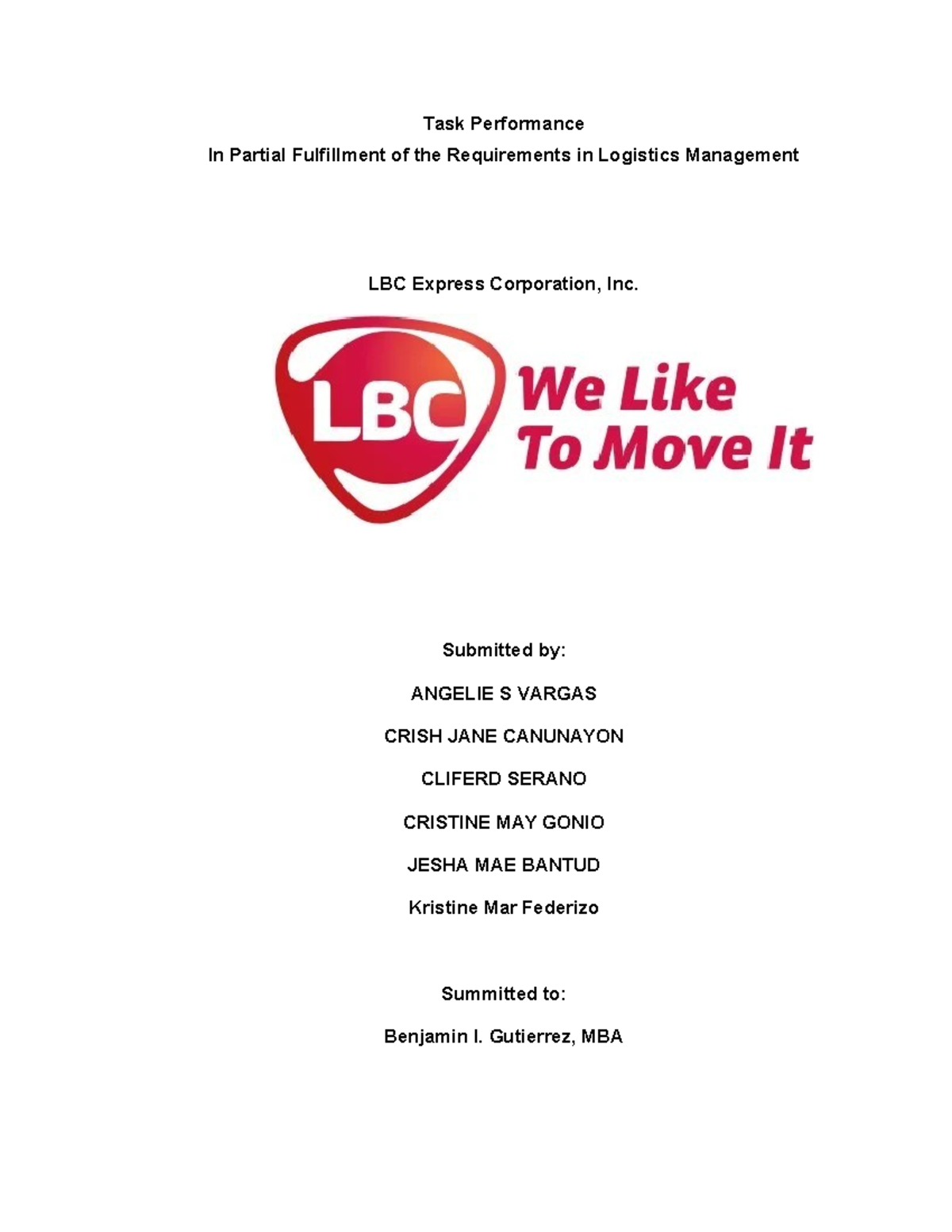 TP- LBC Express: Analyzing Operational Challenges & Solutions in ...