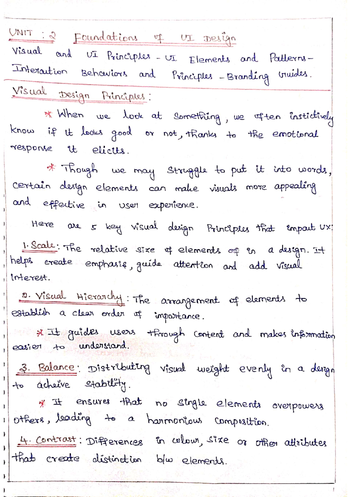 UI & UX design - Unit 2 - Very usefull notes - UNIT : 2 Foundations of ...