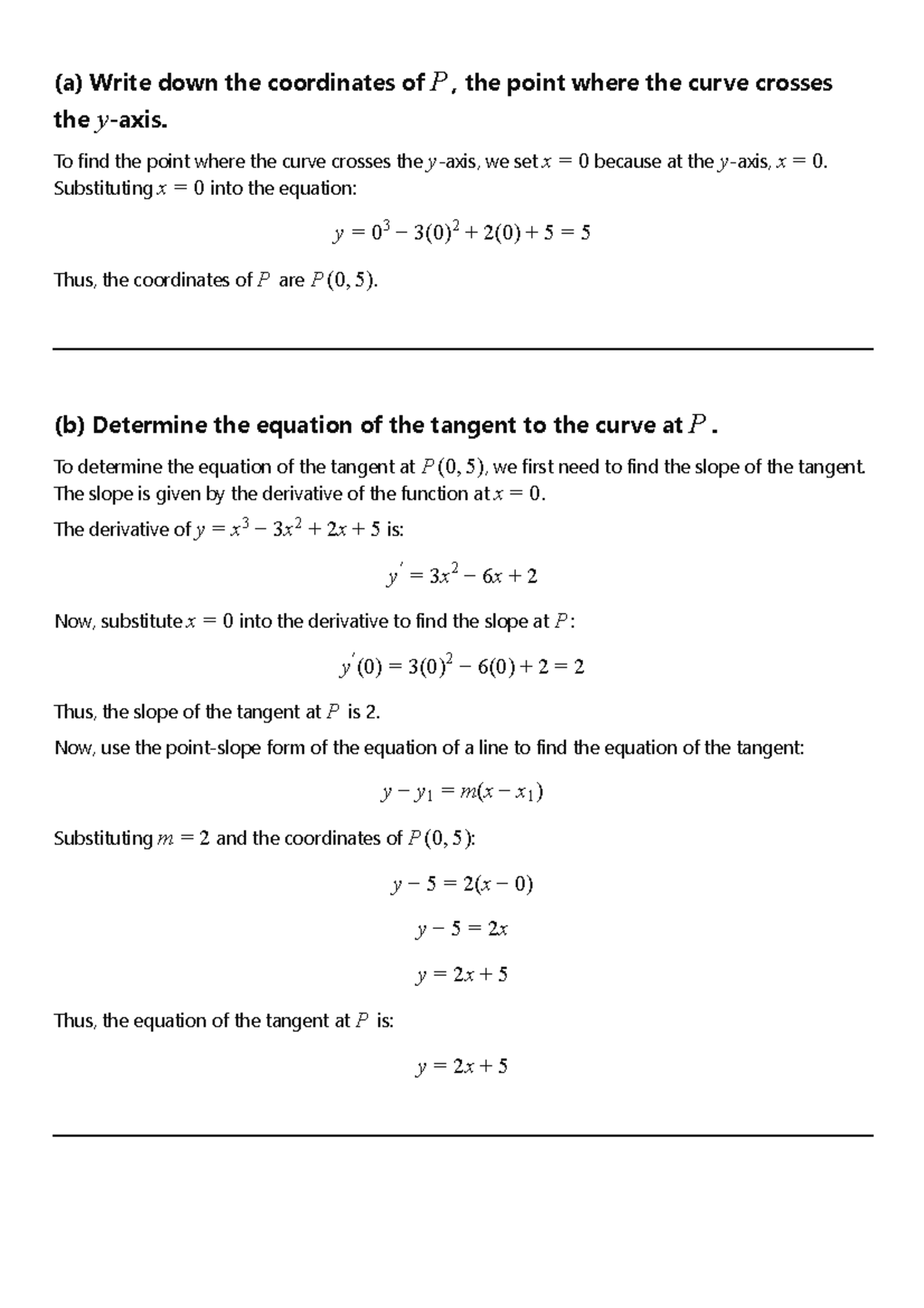 MAT1503 Final Exam: Chat GPT Q&A on Curve Analysis - Studocu