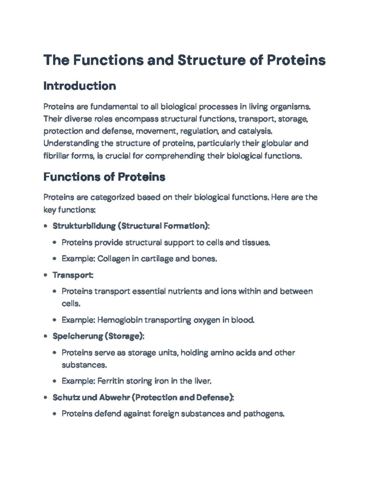 Protein Structures and Functions: Understanding Analysis and Types ...