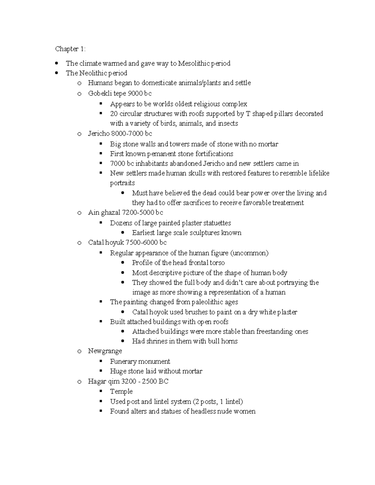 Gardner's Art Through The Ages: Chapter 1 - Neolithic Art Insights ...