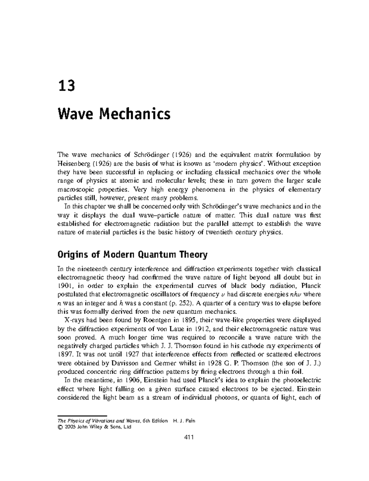 The Physics of vibrations and waves- Wave Mechanics - 13 Wave Mechanics ...