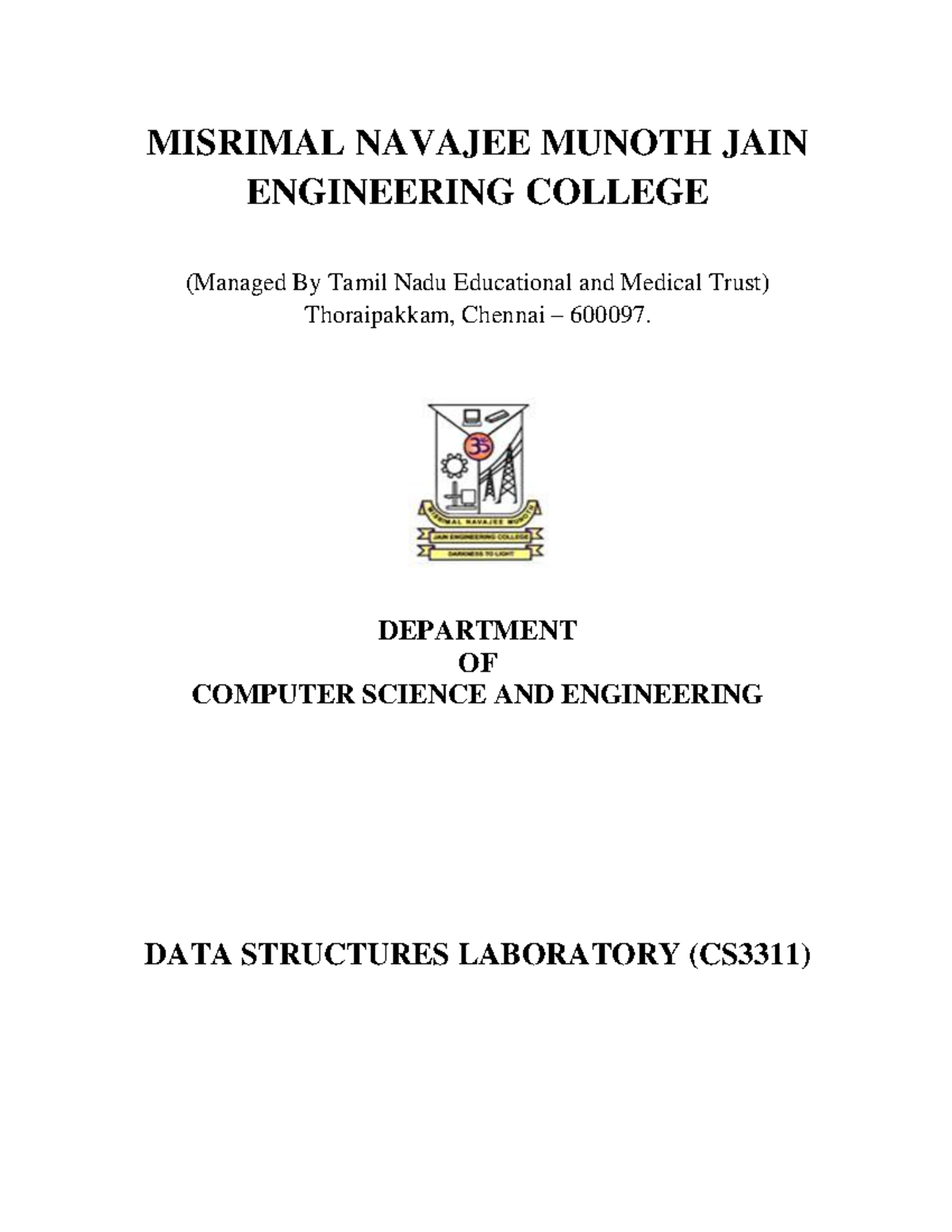 CS3311 Data Structures Lab Manual and Implementation Examples - Studocu