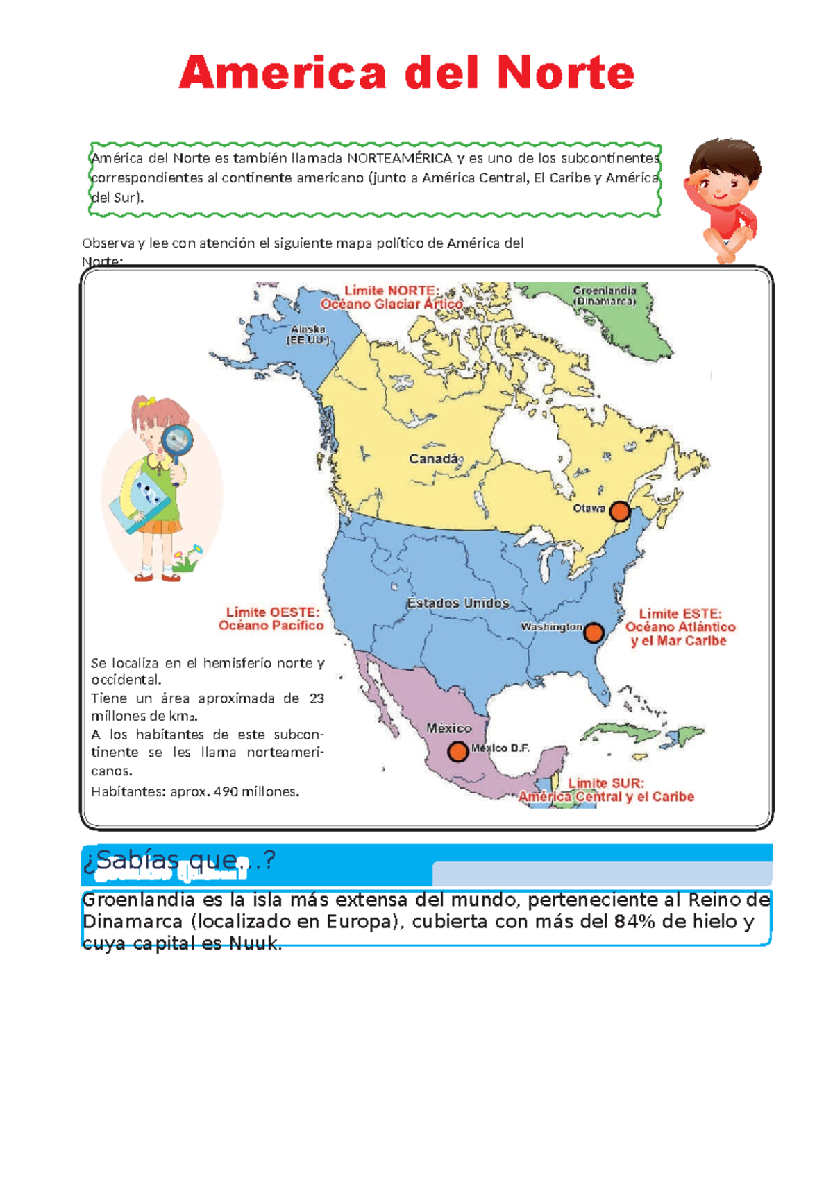 Geografía de América del Norte: Datos y Características Clave - Studocu