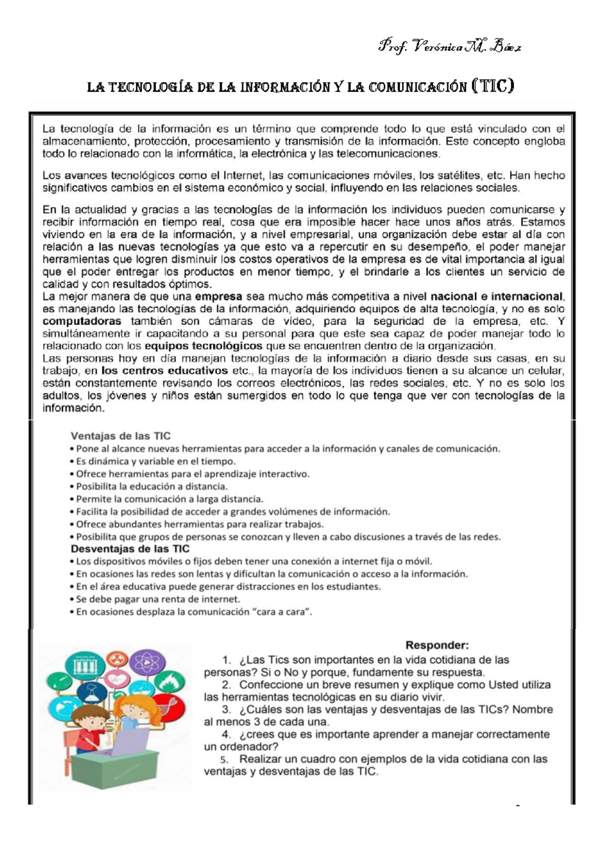 Actividad 1 - trabajo practica guia - Sociedad y TICs - Prof. Verónica ...