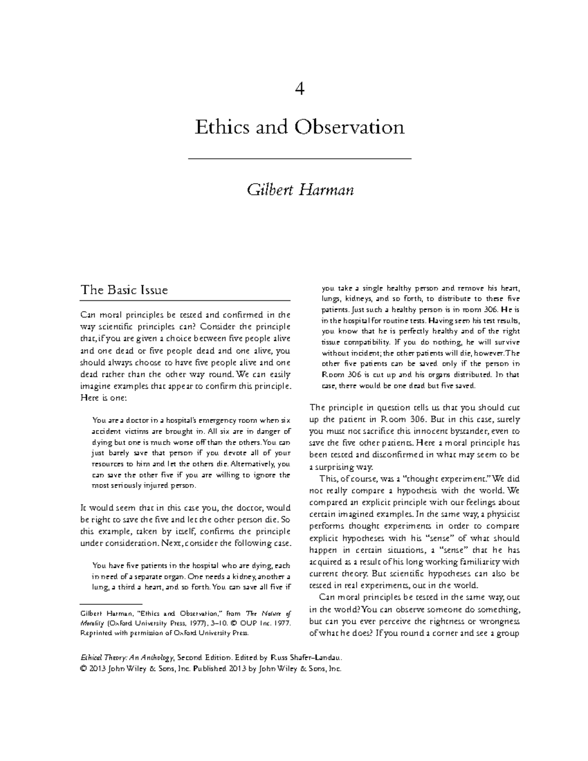 Ethics and Observation: Analyzing Moral Principles (PHIL 101) - Studocu