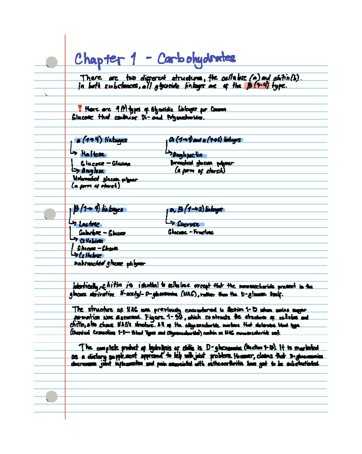 Biochem - Chapter 1: Structures and Functions of Carbohydrates - Studocu