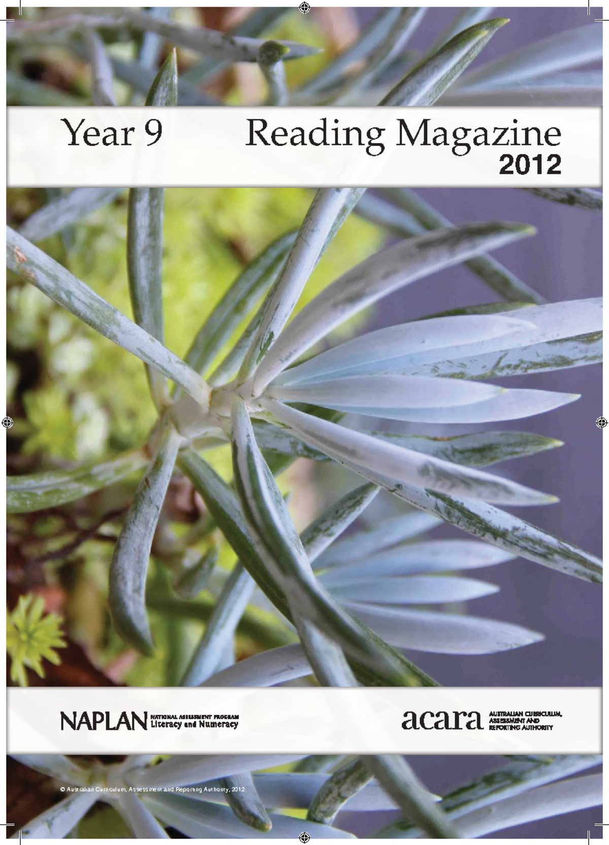 NAPLAN 2012 Final Test Reading Magazine for Year 9 - Studocu