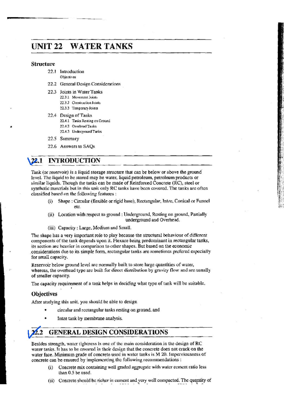 Unit 2 - Simplified Design Methods for Water Tanks - Studocu