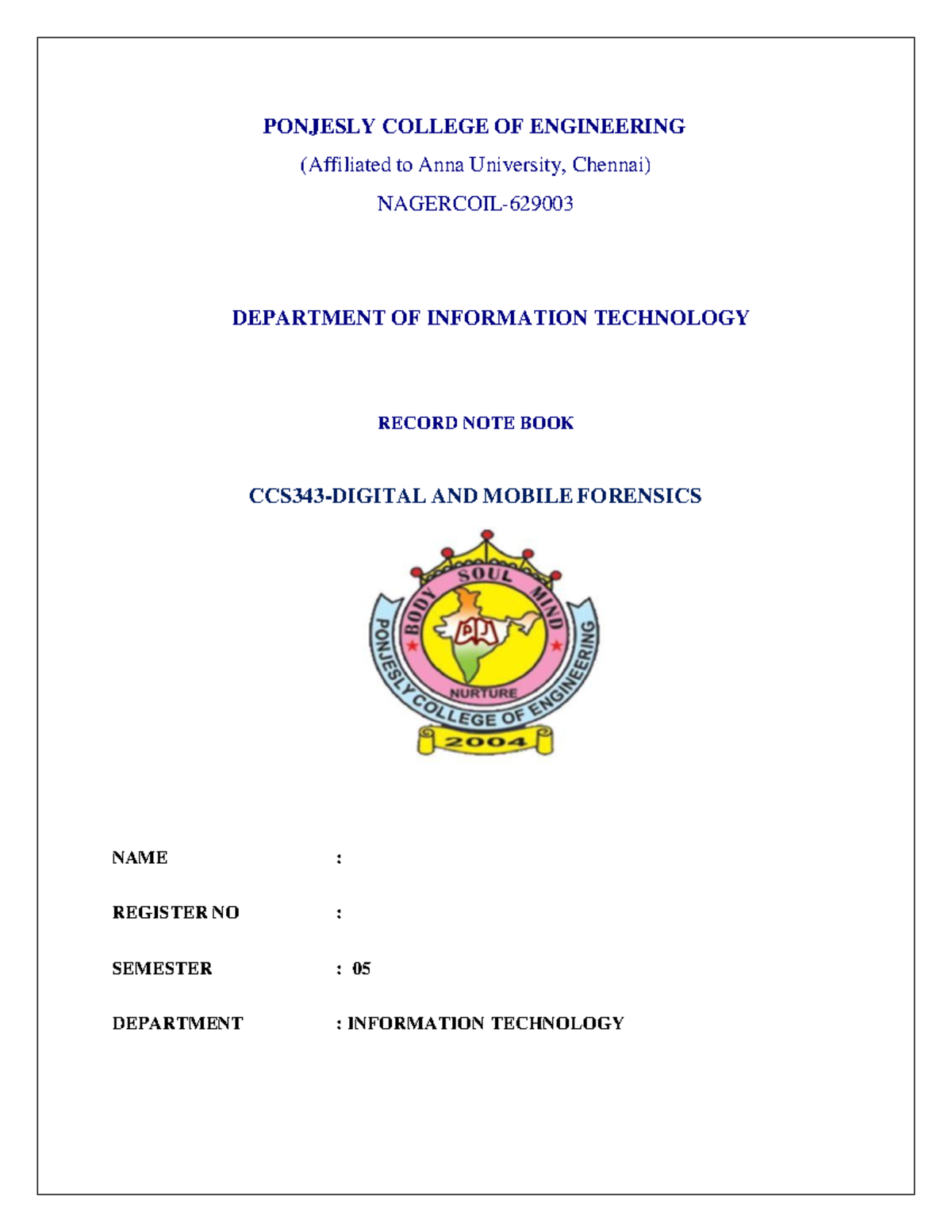 DMF LAB Practical Record: Mobile Forensics & Sleuth Kit Installation ...