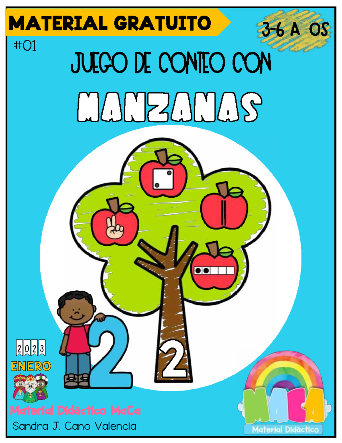 AÑOS JUEGO DE CONTEO CON Manzanas - Material Didáctico MaCa - Studocu