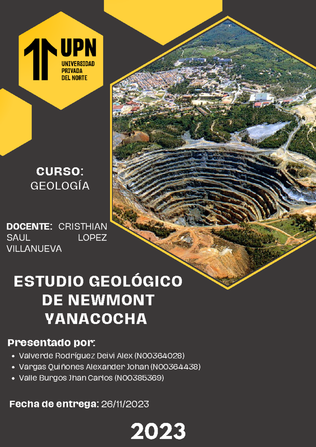 Ilovepdf merged - tarea echa - CURSO: GEOLOGÍA DOCENTE: CRISTHIAN SAUL ...