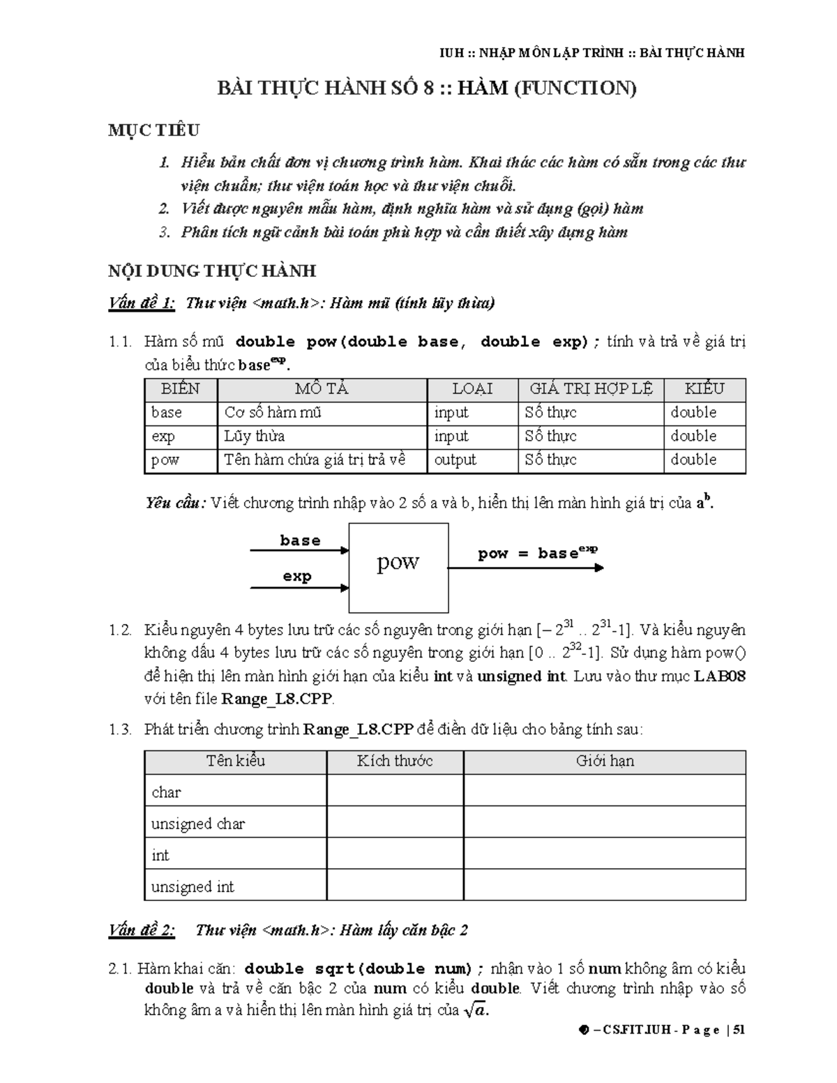[NMLT][Lab] [N08] Practical Exercises on Functions and Libraries - Studocu