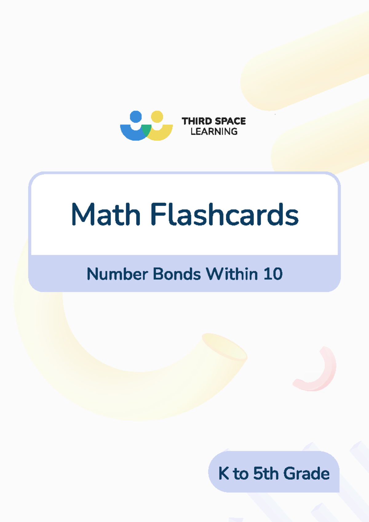 Number Bonds Within 10 - Math Flashcards for K-5 - Studocu