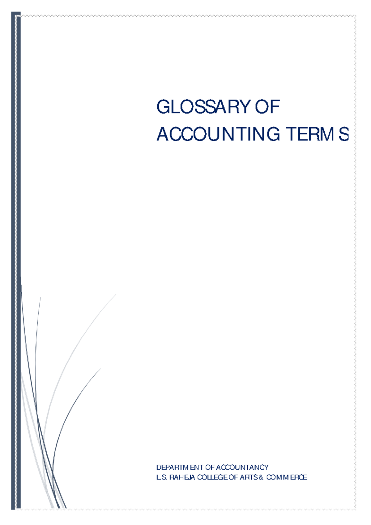 Glossary of Accounting Terms - Department of Accountancy (ACCT101 ...