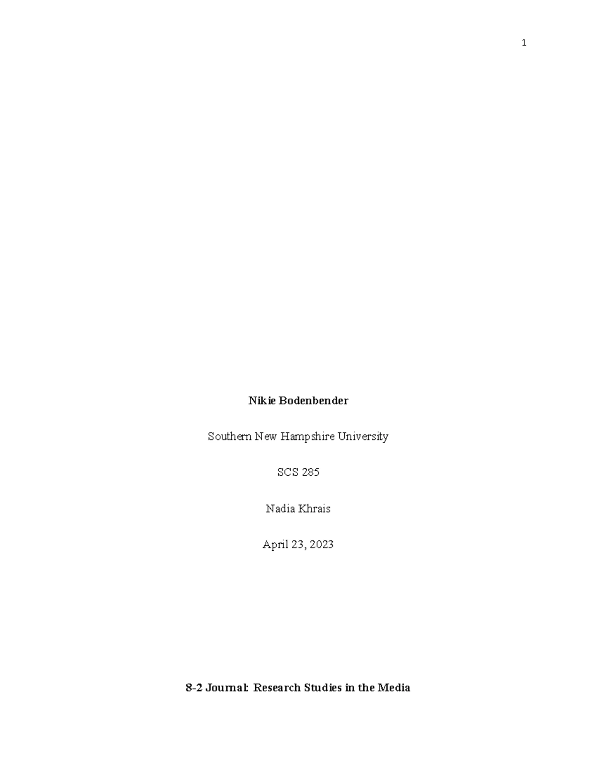 Module 3 Journal: Methodology & Research Question Analysis - Studocu