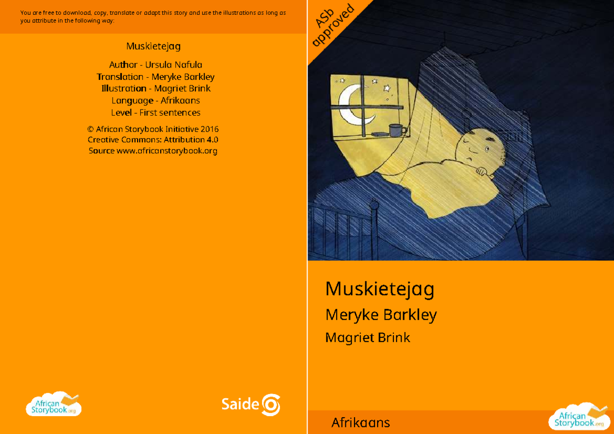 Muskietejag - 'n Afrikaanse Verhaal met Illustrasies en Vertaling - Studocu