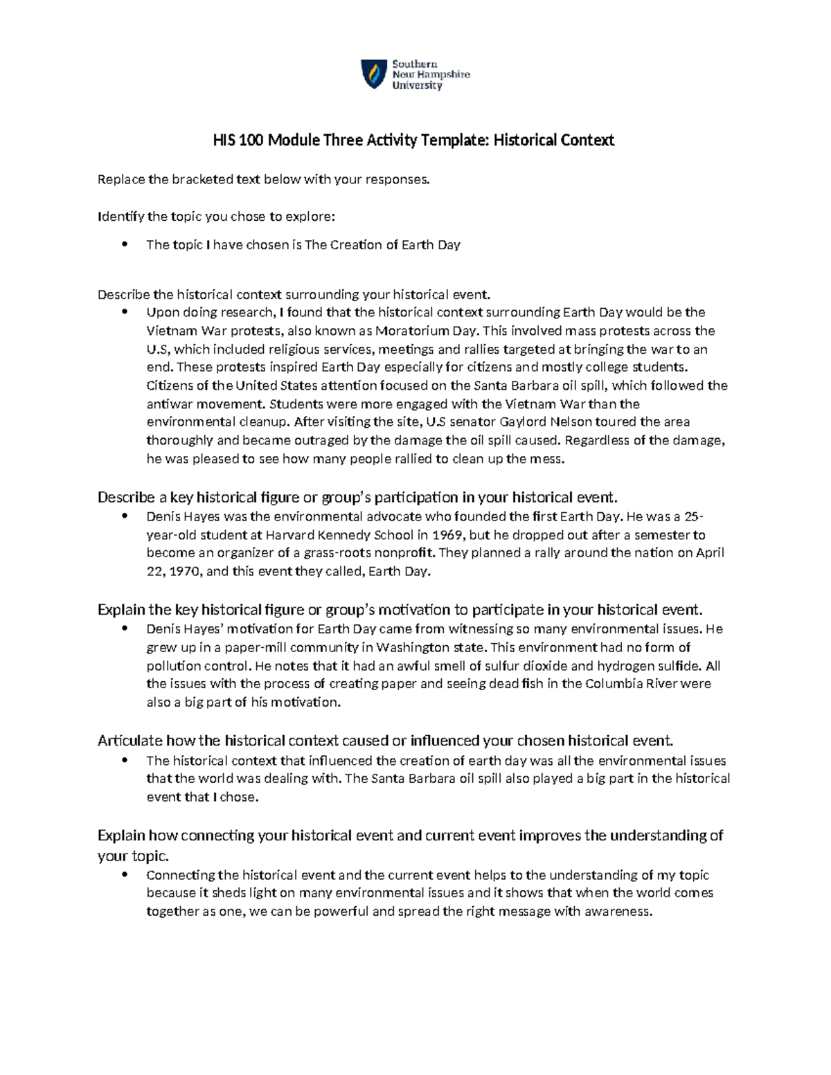 HIS 100 Module Three Activity Context Template - HIS 100 Module Three Activity Template ...