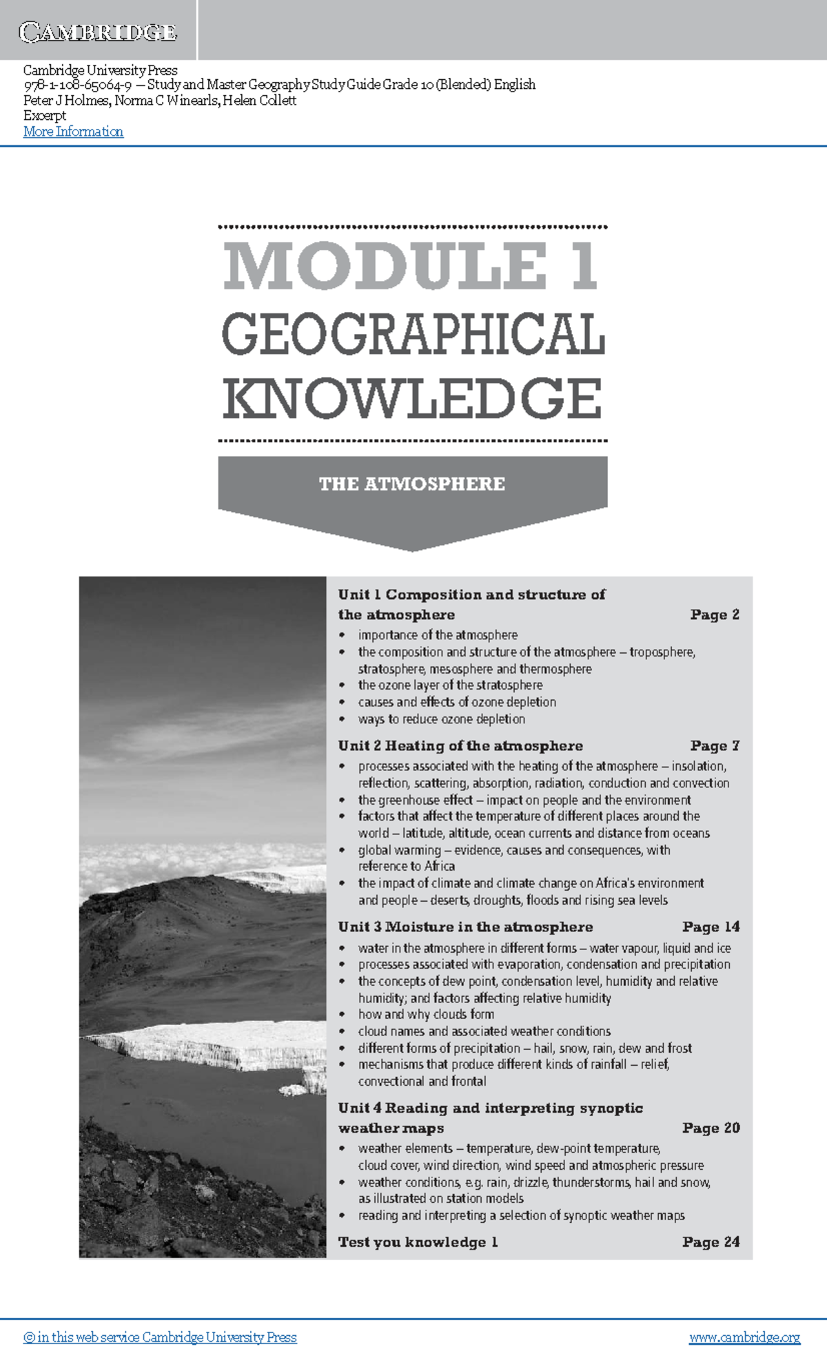 Geography Study Guide Grade 10: The Atmosphere & Its Processes - Studocu