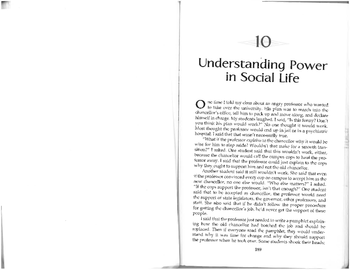 Understanding Power Dynamics in Social Life: A Sociological Perspective ...
