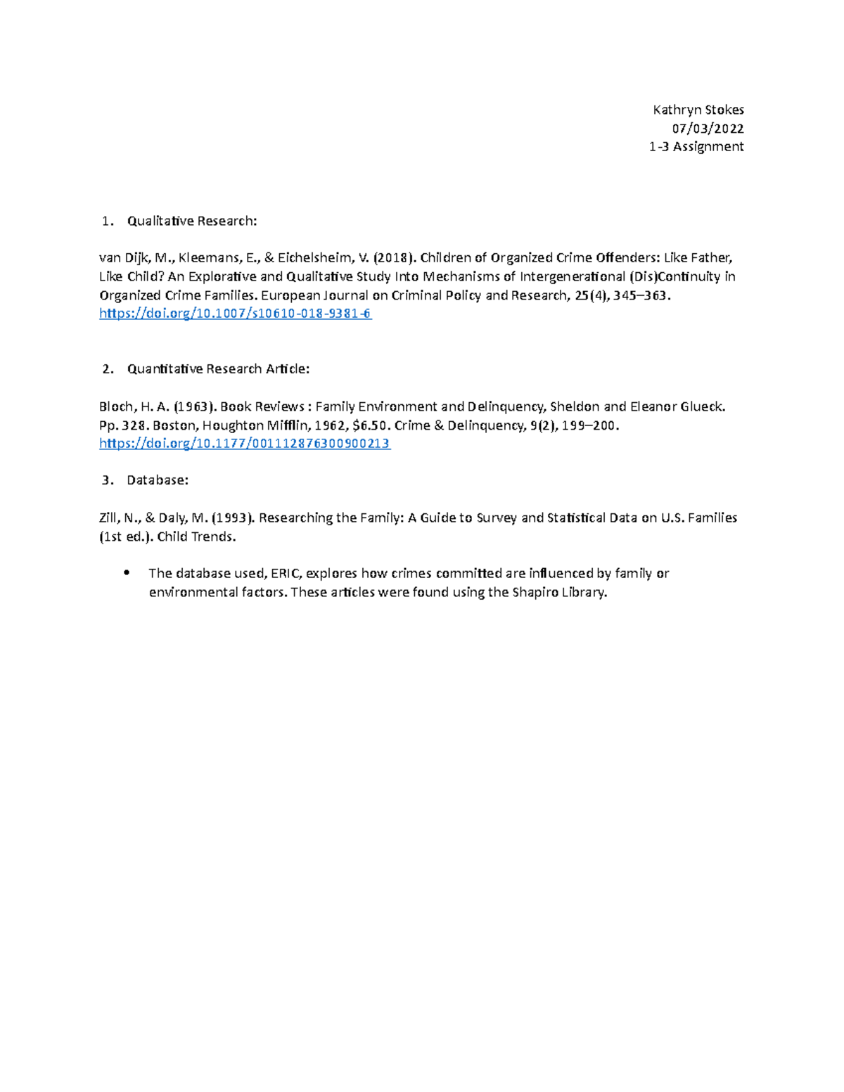 SCS285 - 1-3 Assignment: Qualitative & Quantitative Research Insights ...