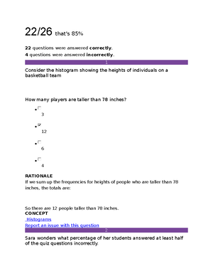Data Representation and Distribution Unit 2 - 1 24 / 26 that's 92% RETAKE 24 questions were ...