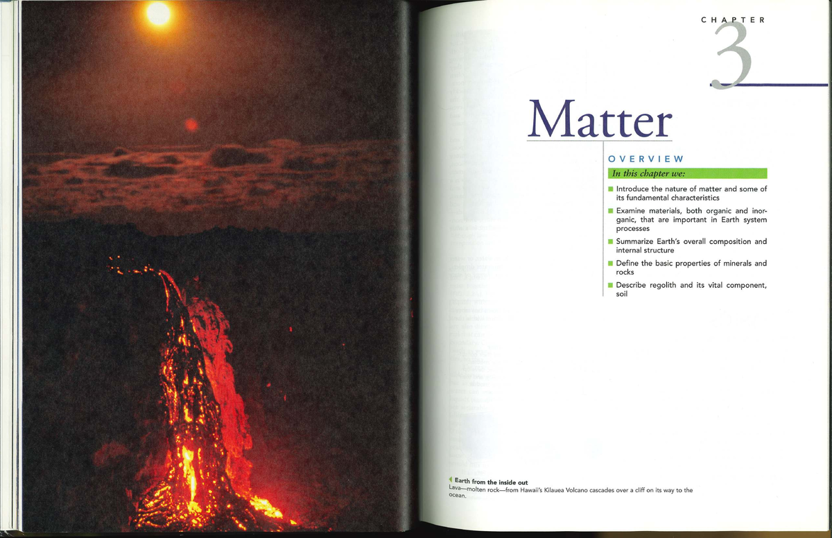 CHAPTER 3: Matter Overview and Key Concepts in Earth Science - Studocu
