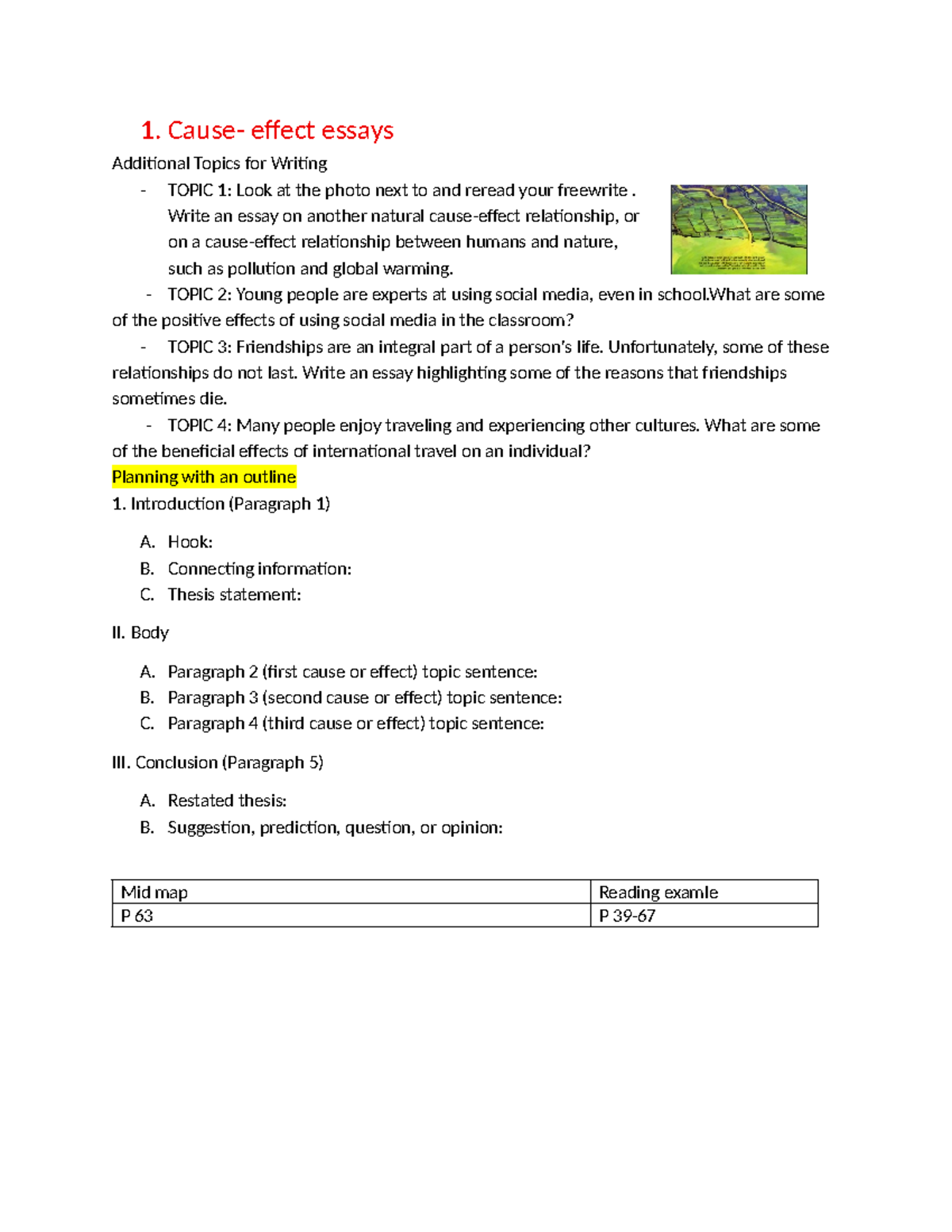 Writing GR Assignments: Effect & Comparison Essay Topics - Studocu