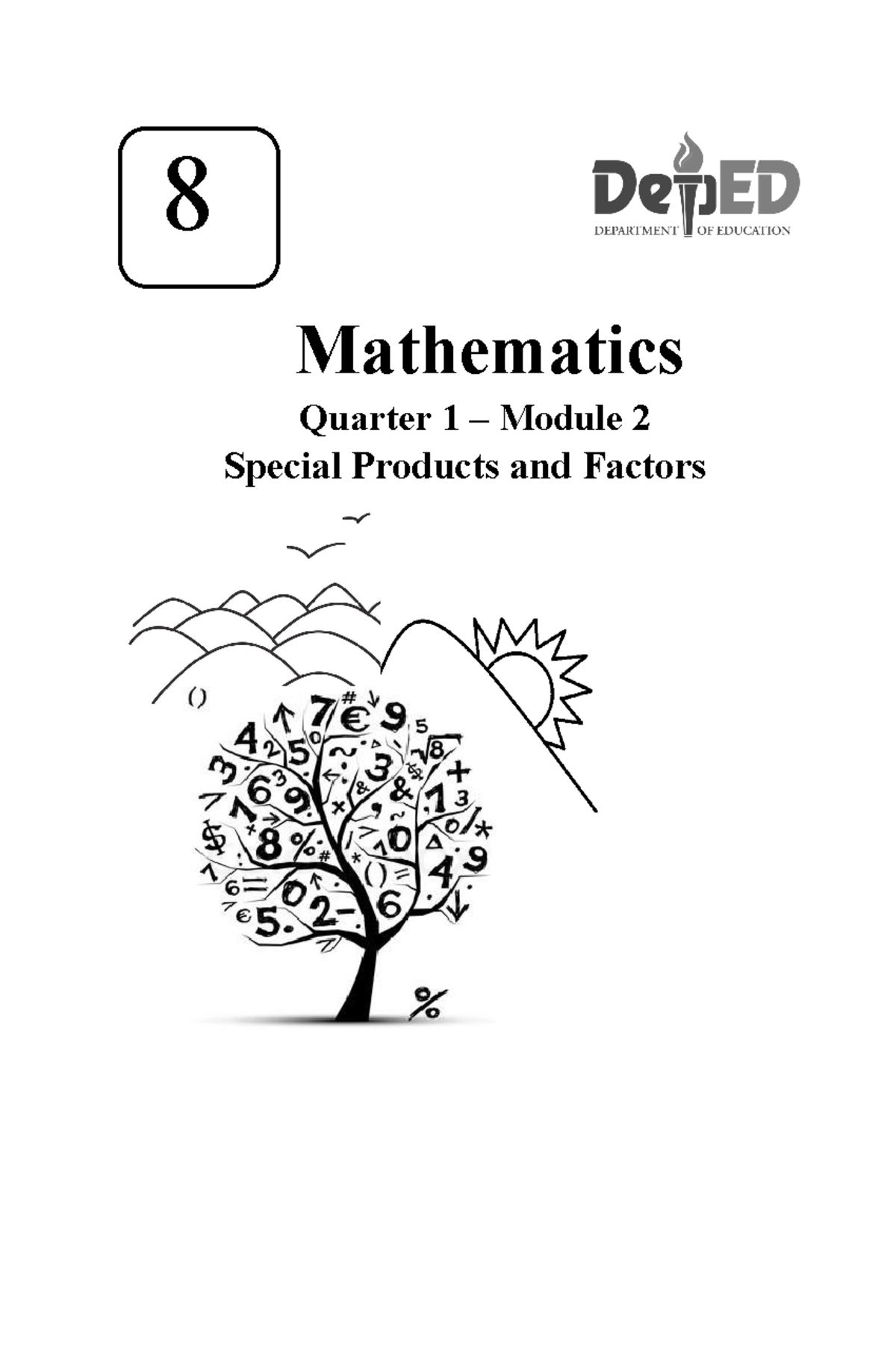 Math 8, Q1, Module 2 - MATERIALS - 8 Mathematics Quarter 1 – Module 2 ...